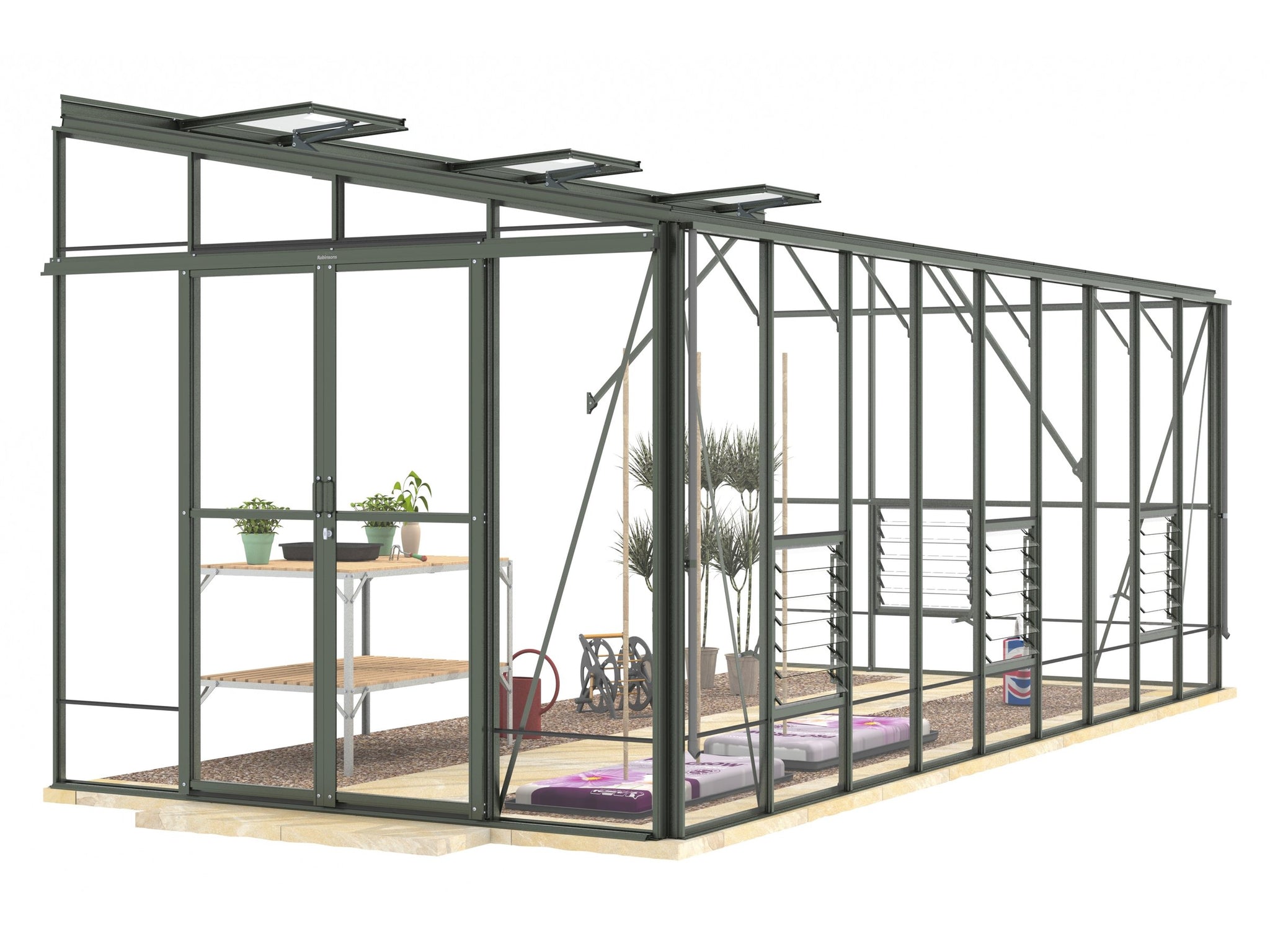 Robinsons 8ft wide LEAN-TO – Robinsons Greenhouses